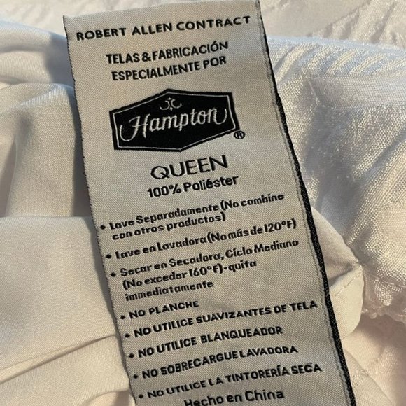 Hampton Robert Allen | Bedding | Hampton Robert Allen Duvet Quilt White Jacquard Bedspread ...